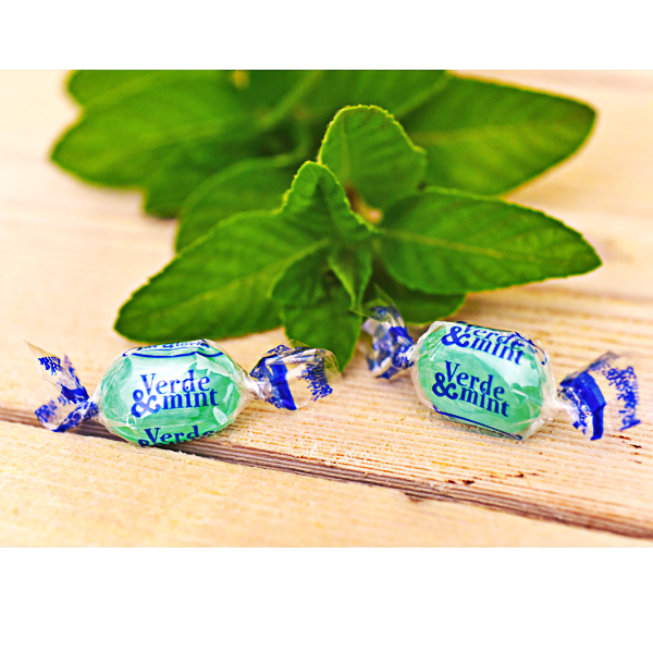 Menta Verde Mint. Caramelos de menta con sabor intenso.